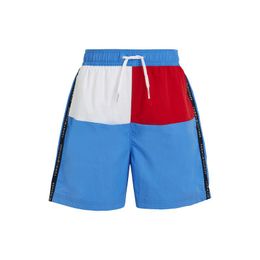 Tommy Hilfiger Swimwear Badeshorts »MEDIUM DRAWSTRING« im Color Block-Design Blue Spell 152/158 - N-Gr N-Gr 152/158 Badeshorts von TOMMY HILFIGER