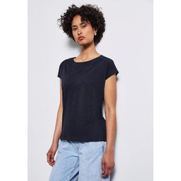 Street One Shirttop mit Deko-Tape deep blue 44 44 T-Shirt von Street One