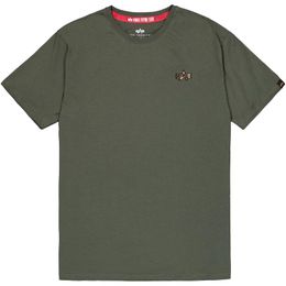 Alpha Industries Rundhalsshirt »3D Small Logo T« dark olive XXL XXL Kurzarm-Design: optimal für warme Tage und vielseitige Kombinationsmöglichkeiten