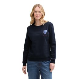 Tom Tailor Sweatshirt mit Frontprint sky captain blue XXXL(46) XXXL(46) Sweatshirt von Tom Tailor