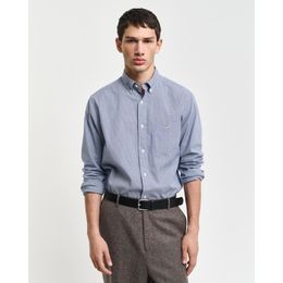 Gant Langarmhemd &raquo;REG POPLIN MICRO GINGHAM SHIRT&laquo; Regular Fit Popeline Hemd mit Vichy-Minikaro COLLEGE BLUE 4XL - N-Gr N-Gr 4XL Hemd von Gant