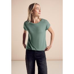 Street One Shirttop »LTD QR« mit Glanz-Detail seafoam green 38 38 T-Shirt für Damen von Street One
