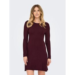 Only Midikleid »ONLMILA SL BUTTON O-NECK DRESS EX KNT« Sommerkleid Vineyard Wine XL (42) - N-Gr N-Gr XL (42) Kleid in Midilänge von Only