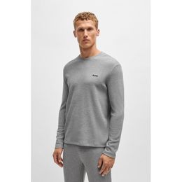 BOSS Pyjamaoberteil »Waffle LS-Shirt« Medium Grey 033 M M Pyjama-Langarmshirt von BOSS Menswear