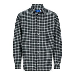 Jack & Jones JACK & JONES Langarmhemd »JORJOSHUA FLANNEL CHECK SHIRT LS« Forest Night XL - N-Gr N-Gr XL Cooles Karohemd von Jack & Jones