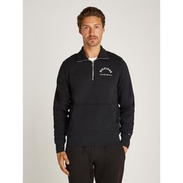 Tommy Hilfiger Sweatshirt &raquo;ROUNDALL STAND COLLAR ZIP&laquo;, mit Stehkragen und Rei&szlig;verschluss Black XL XL Sweatshirt von Tommy Hilfiger Menswear