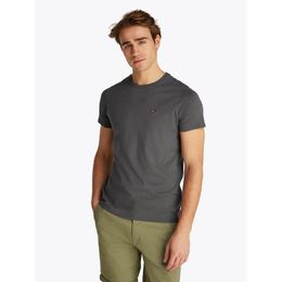 Tommy Jeans T-Shirt »TJM ESSENTIAL SOLID TEE« mit Rundhalsausschnitt und dezenter Logo-Flag Washed Black M M T-Shirt von Tommy Jeans für bequemen...