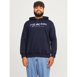 Jack & Jones PlusSize JACK & JONES PLUSSIZE Kapuzensweatshirt »JJALVIS SWEAT HOOD PLS« Navy Blazer 4XL 4XL Sweater von Jack & Jones Plus Size
