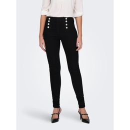 Only Skinny-fit-Jeans »ONLDAISY HW BUTTON SKINNY DNM« Black 26 - Länge 30 Länge 30 26 Skinny-fit-Jeans mit hohem Bund für eine schlanke Silhouette...