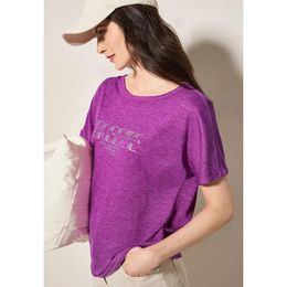 Cecil T-Shirt mit grafischem Print magenta lacquer XL (44) XL (44) T-Shirt von Cecil