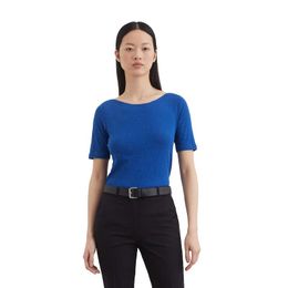 Marc O'Polo MARC O'POLO T-Shirt &raquo;T-shirt, short-sleeve, boat-neck&laquo; shiny blue M M Kurzarm f&uuml;r optimale Bewegungsfreiheit