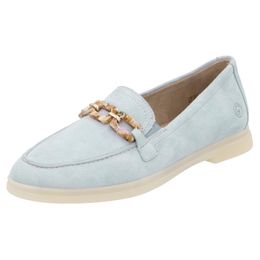 Remonte Damen Loafer &raquo;Elisabeth Hurley-Collection&laquo; , Slipper, Halbschuh, Businessschuh mit modischer Zierkette blau 42
