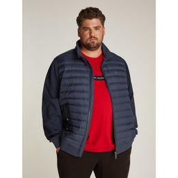 Tommy Hilfiger Big & Tall Tommy Hilfiger Big & Tall Herren Collegejacke &raquo;BT-MIX MEDIA STAND CLLR-B&laquo; in Gro&szlig;en Gr&ouml;&szlig;en, mit gesteppten Einsatz vorne blau 3XL
