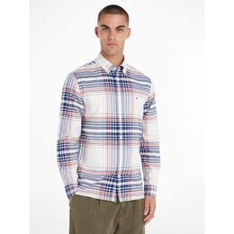 Tommy Hilfiger Langarmhemd »XL OXFORD CHECK RF SHIRT« mit großem Karomuster Ancient White / Multi L - N-Gr N-Gr L Langarmhemd in Regular Fit, ideal...