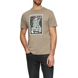 s.Oliver Print-Shirt mit STAR WARS Print Brown M M T-Shirt von s.Oliver