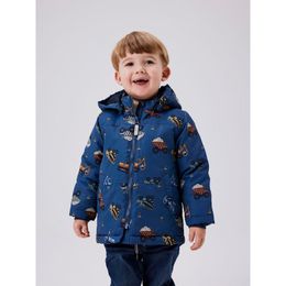 name it Outdoorjacke »NMMMAX JACKET AOP NOOS« mit Kapuze mit dekorativen, reflektierenden Details Dark Denim 92 92 Jacke von name it für Jungen