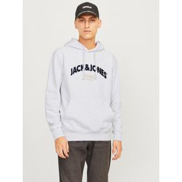 Jack & Jones JACK & JONES Kapuzensweatshirt &raquo;JORBRONX ARCH BIG SWEAT HOOD&laquo; Bright White Detail:Melange XS XS Sweater von Jack & Jones
