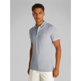 Calvin Klein Jeans Poloshirt »TIPPING SLIM POLO« mit Streifendetail am Kragen Aleutian XXL XXL Poloshirt von Calvin Klein Jeans