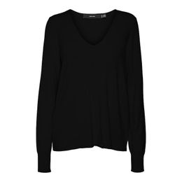 Véro Moda VERO MODA V-Ausschnitt-Pullover »VMHAPPINESS LS V-NECK PULLOVER GA BOO« Black L (40) L (40) Strickpullover von Vero Moda