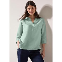 Cecil Schlupfbluse mit 3/4-Arm und Turn-Up ice sage green XXL (46) XXL (46) Atmungsaktive Leinenbluse von Cecil