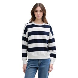 Tom Tailor Denim Sweatshirt aus weicher Baumwolle navy white S (36) S (36) Sweatshirt von Tom Tailor Denim