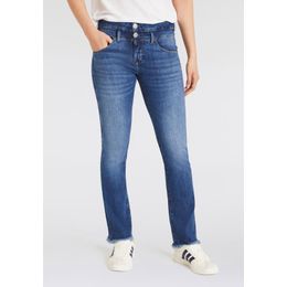 Herrlicher Bootcut-Jeans »Jeans Baby Cropped Org Dnm« in cropped Länge mit ausgefranstem Saum timeless 28 - N-Gr N-Gr 28 Cropped Bootcut Jeans von...