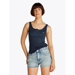 Tommy Jeans Tanktop »TJW SLIM BUTTON TANK« mit Knopf Dark Night Navy XL (42) XL (42) Tanktop von Tommy Jeans