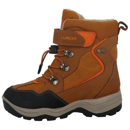 Lurchi Winterboots &raquo;Uno-TEX&laquo;, Winterstiefel mit TEX-Ausstattung, Gr&ouml;&szlig;enschablone zum Download cognac-orange-schwarz 35 35 Winterboots in toller...