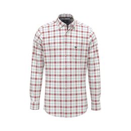 Fynch-Hatton Karohemd mit Logo Stickerei poppy red 4XL - N-Gr N-Gr 4XL Hemd von Fynch-Hatton