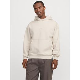 Jack & Jones JACK & JONES Kapuzensweatshirt »JJEURBAN EDGE STUDIO SWEAT HOOD NOOS«, mit Front und Back Print Moonbeam XS XS Sweater von Jack & Jones