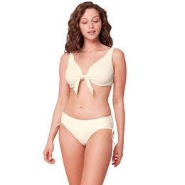 Triumph Bügel-Bikini-Top »Summer Glow W sd« Struktur-Piqué ECRU WHITE 42 - Cup B Cup B 42 Tief ausgeschnittenes Bikinioberteil mit Bügeln, das ein...