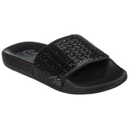 Skechers Pantolette »POP UPS NEW SPARK«, Sommerschuh, Schlappen mit funkelnder Bandage schwarz 38 38 Trendiger Sommerschuh zum Schlupfen