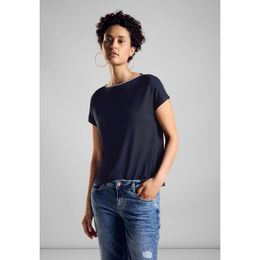 Street One Shirttop mit Paspelband deep blue 44 44 T-Shirt von Street One
