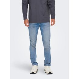 Only & Sons ONLY & SONS Slim-fit-Jeans »ONSLOOM SLIM LBD 8263 AZG DNM NOOS« Light Med Blue Denim 32 - Länge 32 Länge 32 32 Jeans von Only & Sons