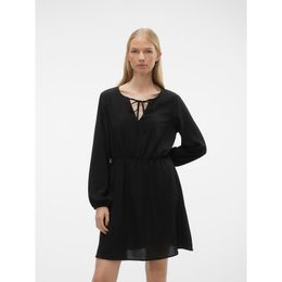 Véro Moda VERO MODA Minikleid »VMSHILAH NAJA LS SHORT DRESS WVN GA« Sommerkleid Black S - N-Gr N-Gr S Regular Fit Passform: schmeichelt der Figur und sorgt...