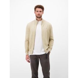 Lerros Strickjacke »Melange-Strickjacke für Herren« TENDER BEIGE MELANGE L L MODERN FIT (schmale Passform)