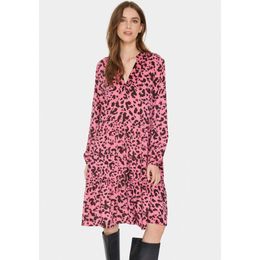 Saint Tropez Druckkleid »EdaSZ LS Dress« Sommerkleid Chateau Rose Animal XXL (44) - N-Gr N-Gr XXL (44) Loose fit Passform: bietet hohen...