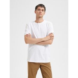 Selected Rundhalsshirt &raquo;SLHASPEN SS O-NECK TEE NOOS&laquo; bright white L L T-Shirt von Selected Homme
