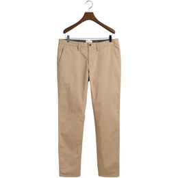 Gant Chinohose »SLIM TWILL CHINOS« mit gefütterten Seitentaschen DARK KHAKI 34 - Länge 34 Länge 34 34 Klassische Chinohose von Gant