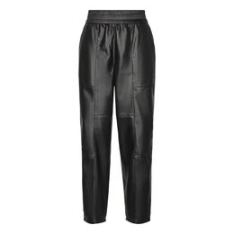 BOSS Orange Lederimitathose »Taiya2 Premium Damenmode« mit elastischem Taillenbund Black 001 48 - N-Gr N-Gr 48 Jogg-Pants von BOSS Orange Womenswear