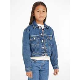 Tommy Hilfiger Jeansjacke »DENIM TRUCKER JACKET COMFORT« Kinder bis 16 Jahre mit Logostickerei Midsaltpepper 16 16 Jeansjacke von Tommy Hilfiger...