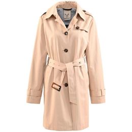 Fuchs & Schmitt FUCHS SCHMITT Kurzmantel mit Gürtel kitt 48 48 Trendiger kurzer Trench von Fuchs Schmitt