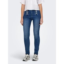 Only Skinny-fit-Jeans »ONLDAISY HW BUTTON SKINNY DNM« Medium Blue Denim 31 - Länge 32 Länge 32 31 Skinny-fit-Jeans mit hohem Bund für eine schlanke...
