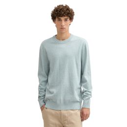 Tom Tailor Denim Strickpullover in melierter Optik mint white mouline L L Pullover von Tom Tailor Denim