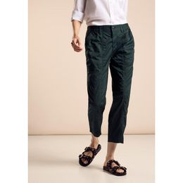 Street One Stoffhose »Style Bonny« Sommerhose in 3/4 Länge mit Stretch hunter green 44 - Länge 26 Länge 26 44 Damenhose mit gerafftem Bund von...