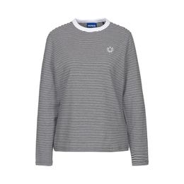 HUGO BLUE Sweatshirt &raquo;Delessa&laquo;, mit Logoaufn&auml;her Light/Pastel Blue 454 XXL XXL Klassisches Sweatshirt mit Rundhalsausschnitt f&uuml;r einen zeitlosen Look