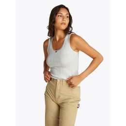 Tommy Jeans Tanktop »TJW SLIM POINTELLE TANK TOP« mit Spitze, mit Lochmuster Ecru L (40) L (40) Tanktop von Tommy Jeans