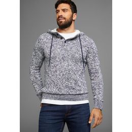 H.I.S. H.I.S Kapuzenpullover »Bis Größe 5 XL« mit Knopfleiste - NEUE KOLLEKTION dunkelblau-melange 3XL (64/66) 3XL (64/66) Modischer H.I.S Pullover