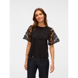 Véro Moda VERO MODA Kurzarmshirt »VMPANNA 2/4 TOP JRS« Black XL XL Shirt von Vero Moda