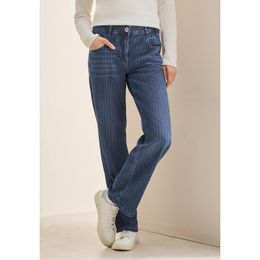 Cecil Weite Jeans &raquo;Style Neele&laquo; im Five-Pocket Style mid blue used wash 26 - L&auml;nge 30 L&auml;nge 30 26 Jeans von Cecil